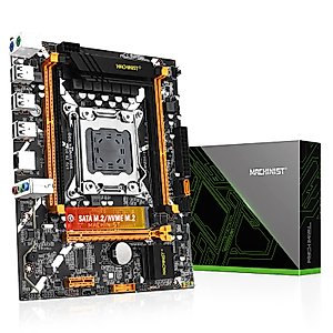 MACHINIST X79 Micro ATX Motherboard, LGA 2011 (Intel 3th Gen) Server Gaming Motherboard (PCIe 3.0, NVME/SATA M.2, Dual Channel DDR3, SATA 6Gb/s) for Intel Xeon E5 V1/V2, Core i7 Processor