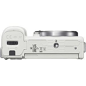 Sony ZV-E10 Mirrorless Camera with 16-50mm Lens (White) Vlogging/Video Creator Bundle with Portable LED Light, 64Gb Memory Card, Cleaning Kit + Accessories, ILCZV-E10L/W