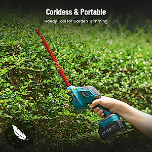 Seesii 6-in-1 Cordless Pole Saw and Pole Hedge Trimmer Grass Shears Combo Kit, Electric Mini Chainsaw with 2*4.0 Ah Batteries, Extension Tree Prunner, Bush Trimmer Limb Branch Cutter, 16ft Long Reach