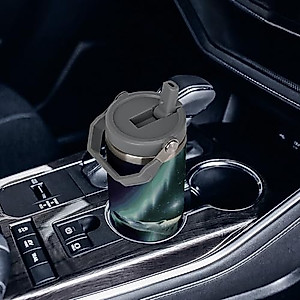 SYJTGDE Large Capacity Car Cup Polar Bears Northern Lights Fashionable Upgrade Car Cup Advanced And Beautiful Travel Cup