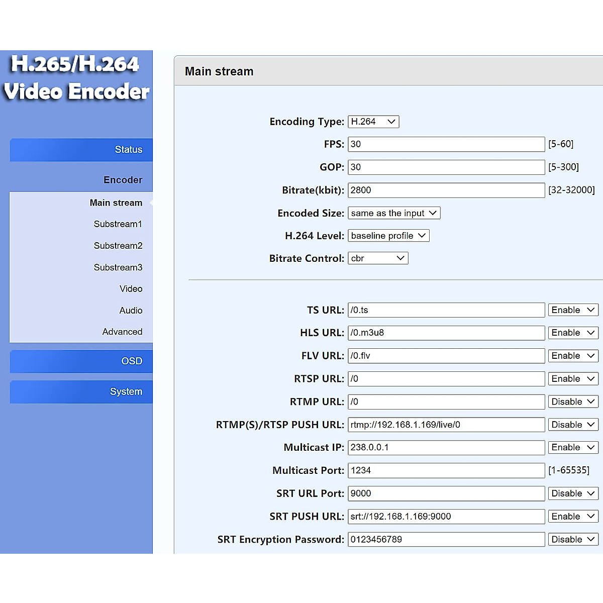 ISEEVY H.265 H.264 HDMI Video Encoder HDMI to IP Streamer for IPTV Live Stream Broadcast Support RTMP RTMPS RTSP RTP UDP HTTP FLV HLS TS SRT and Live Platforms