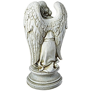 Joseph's Studio by Roman Inc, Praying Angel Garden, Garden Collection, Religious Statue, Holy Family, Memorial, Angel, Patron Saint, Garden Décor (8x9x17)