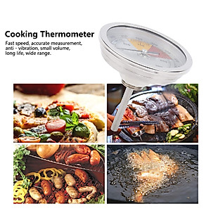 Candy/Deep Fry Thermometer, Cooking Pointer Thermometer Kitchen Thermometer 0‑300℃ 1/2in NPT Stainless Steel for