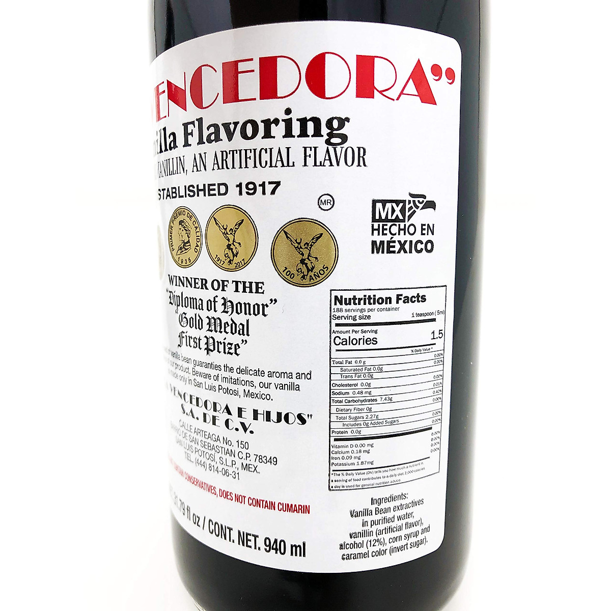 La Vencedora Vainilla Mexicana 31.8Oz (Pack de 2)