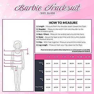 Barbie Loungewear Set, Comfy Cotton Clothes for Girls, Officially Licensed Outfit for Girls, Hoodie and Joggers Set, Black, Ages 7 to 8