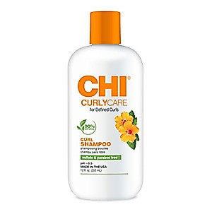 CHI CurlyCare - Curl Shampoo 12 fl oz - Gentle Formula Hydrates Curls, Reduces Frizz While Retaining Curl Shape and Curl Pattern