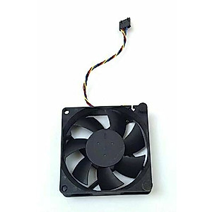 Yesvoo Desktop Case Cooling Fan for Dell OptiPlex 780 790 990 3010 3020 7010 7020 9010 T1700 XE2 SFF, P/N: MF80201VX-Q010-S99 9DVNN 09DVNN 725Y7 0725Y7 PVA080F12H, 4wire 5pin DC12V 0.36A