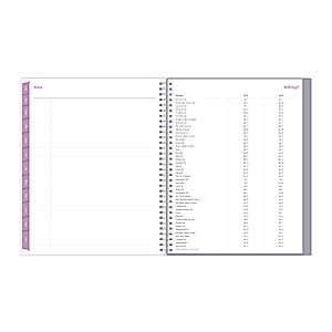 Blue Sky 2023 Weekly and Monthly Planner, January - December, 8.5" x 11", Clear Pocket Cover, Wirebound, Laila (142085)