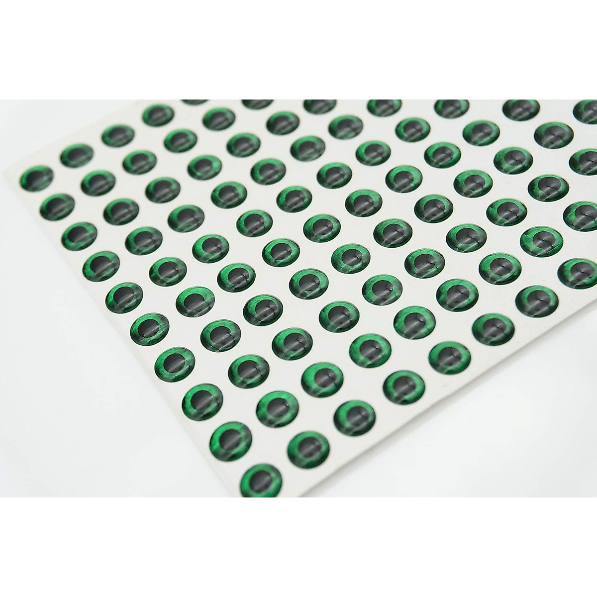 310pcs 6mm Green 3D Holographic Fishing Lure Eyes 3D Lure Eye 3D Soft Eye 3D Holographic Lure Eye Fly Tying, Jigs, Crafts