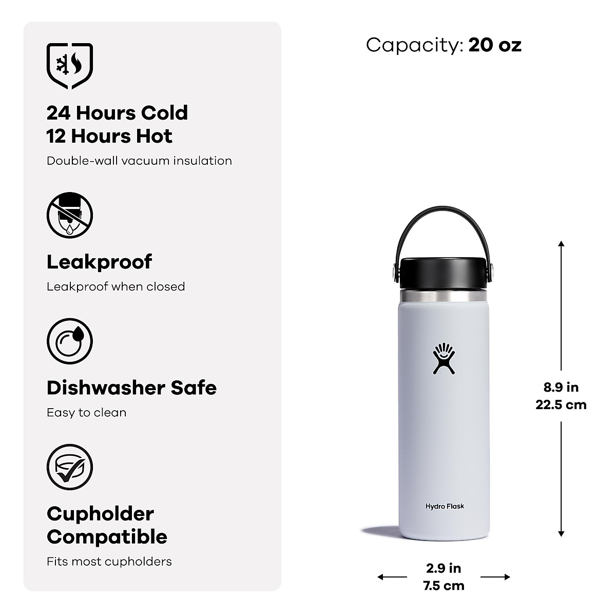 Hydro Flask Wide Flex Cap Dew 20 Oz