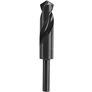 BOSCH BL2191 1-Piece 1 In. x 6 In. Fractional Reduced Shank Black Oxide Drill Bit for Applications in Light-Gauge Metal, Wood, Plastic
