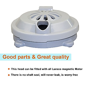 FBULWSEC BF-004 Pipeless Magnetic Jet Head Motor for LURACO Jet Motor Pedicure Spa Tubs Wet End Use Magnetic Head with Pedicure Liners includes Propeller and Cap