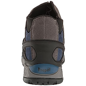 Propét Men's Valais Hiking Boot, Grey/Blue, 10.5 XX-Wide