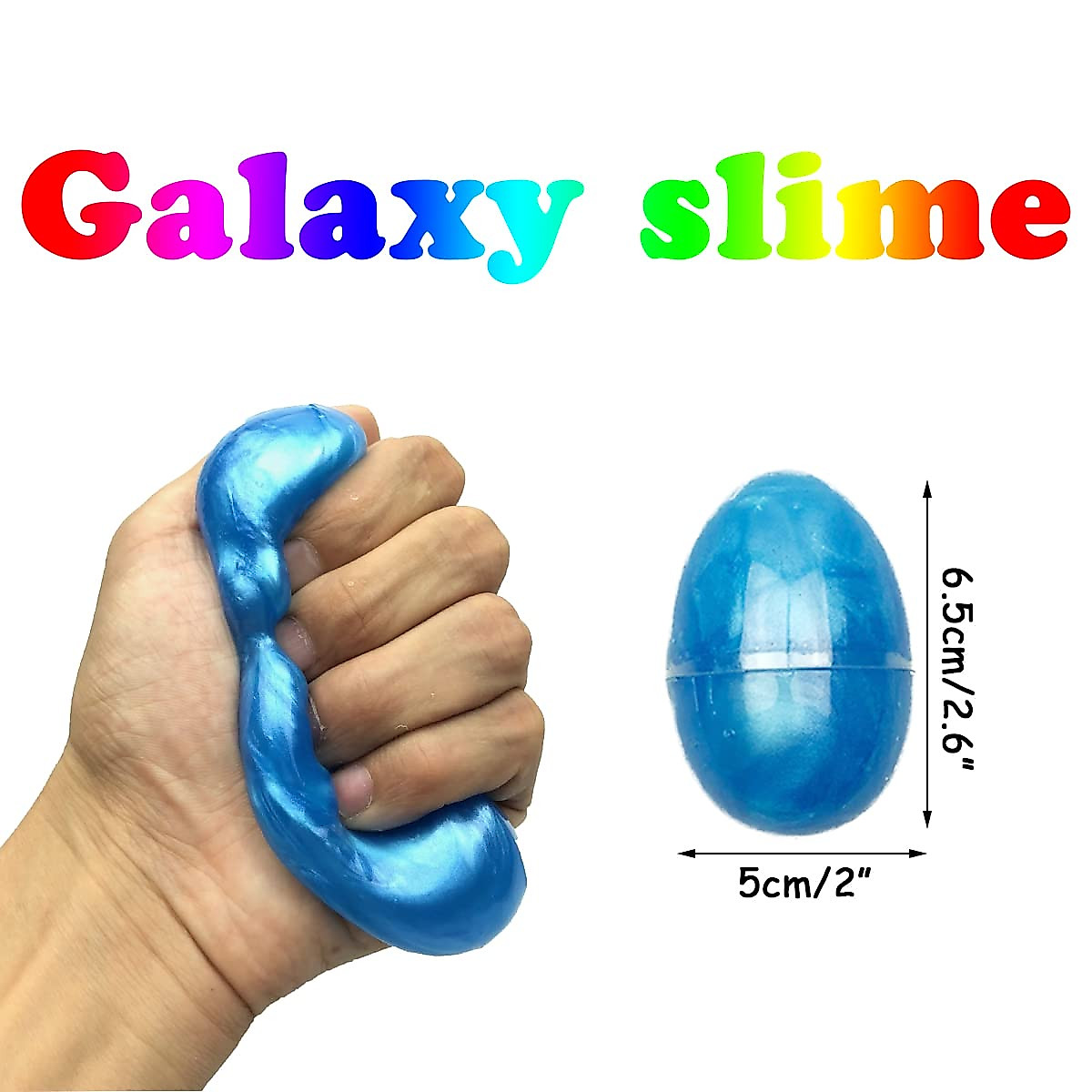 Jofan 12 Pack Slime Eggs Toys Easter Eggs for Kids Girls Boys Easter Basket Stuffers Gifts Party Favors