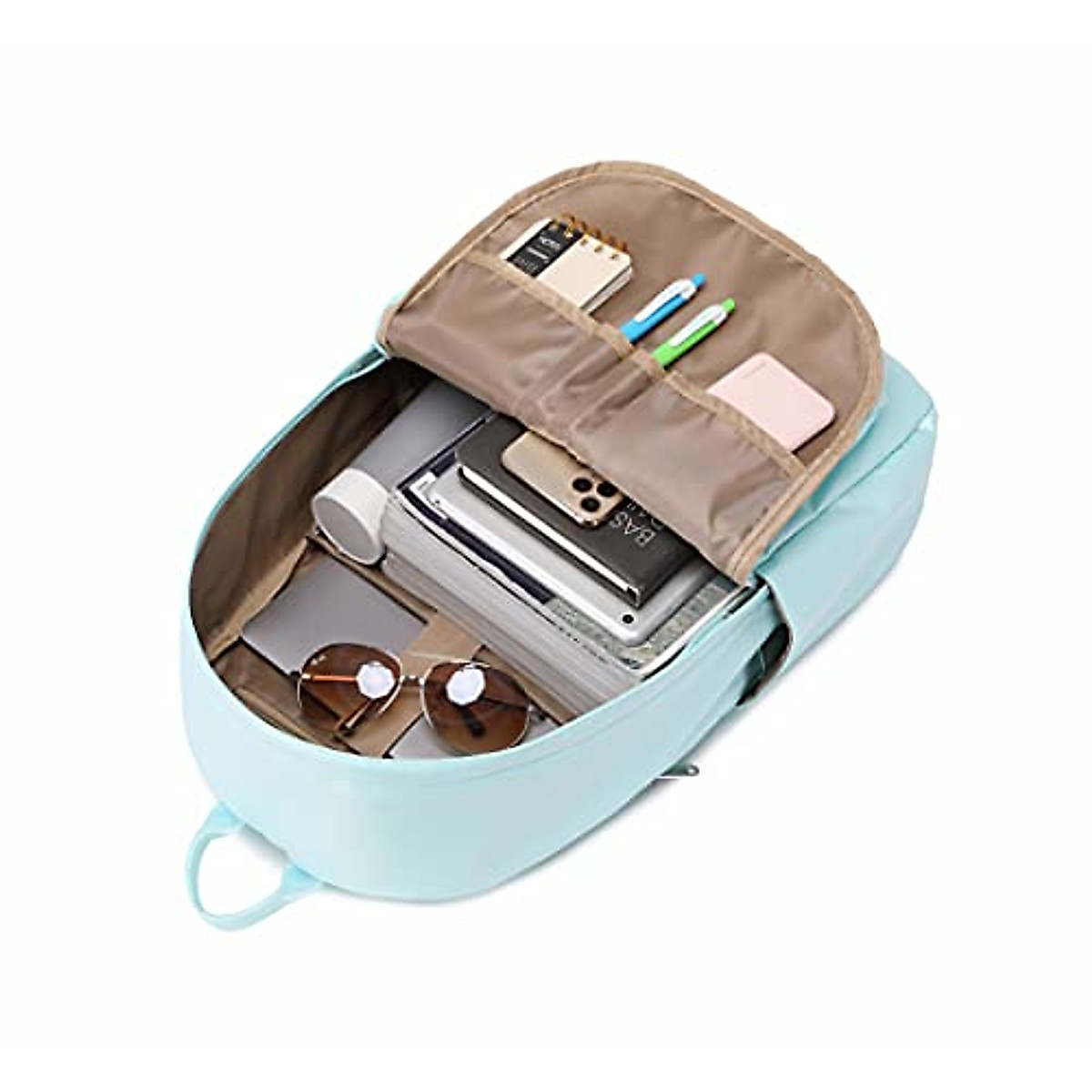 Wadirum Waterproof Cute School Backpack for Girl and Boy Fashion Women Daypack Sky Blue