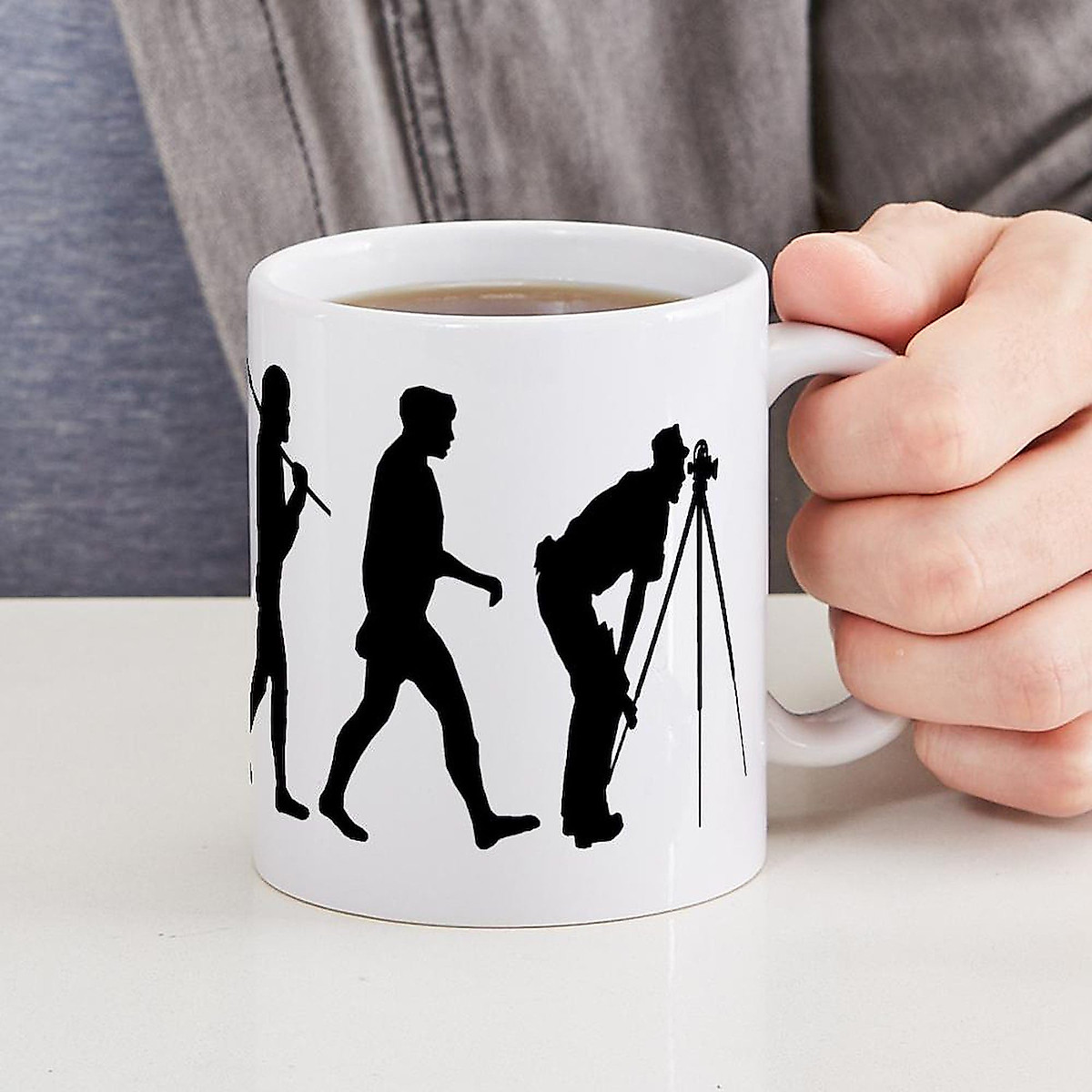 CafePress Land Surveying Surveyors Mug Ceramic Coffee Mug, Tea Cup 11 oz