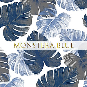 MeetLeisure Outdoor Swivel Rocker Wicker Chair Set of 2, High Back Swivel Patio Chairs Wicker Furniture, 2PCS Rattan Swivel Rocking Chairs with OIefin Cushions(Monstera Blue)