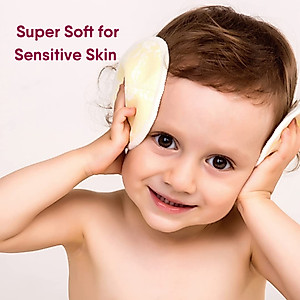 NatureBond Reusable Nursing Pads. Set of 10 Nipple Pads for Breastfeeding, Breathable Breast Pads for Breastfeeding with Wash Bag & Box, Organic Viscose Made from Bamboo