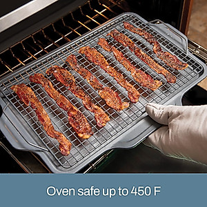 All-Clad Pro-Release Nonstick Bakeware Half Sheet Pan 11.5x17 Inch Oven Safe 450F Half Sheet