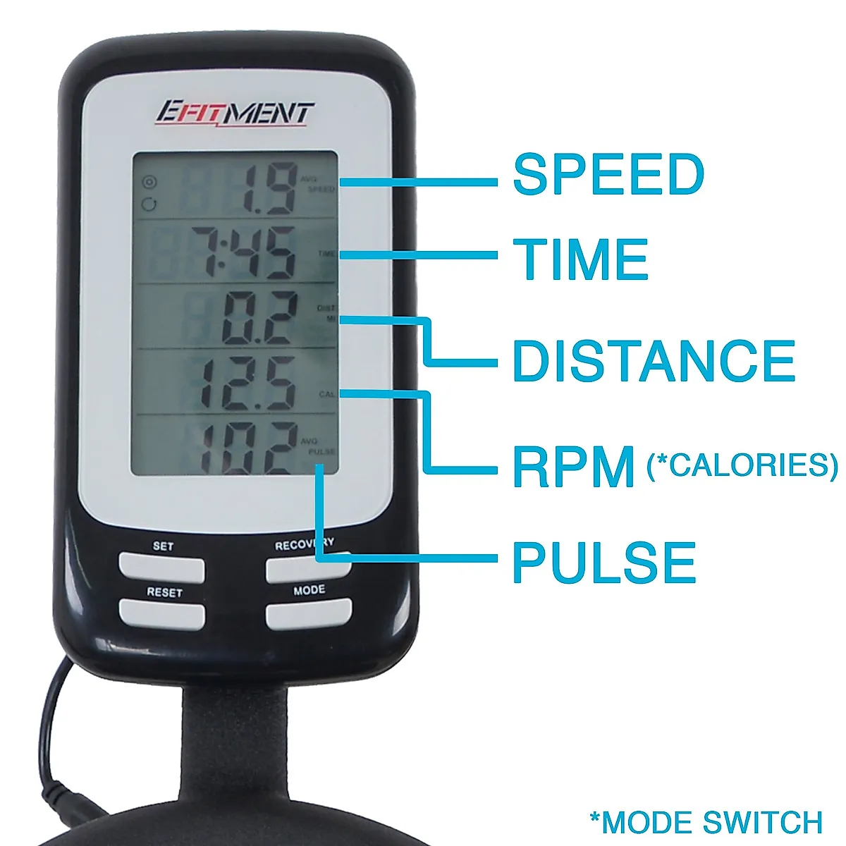 EFITMENT Indoor Cycle Bike, Magnetic Cycling Trainer Exercise with Belt Drive, LCD Monitor and Pulse Monitor (40 LB Flywheel)
