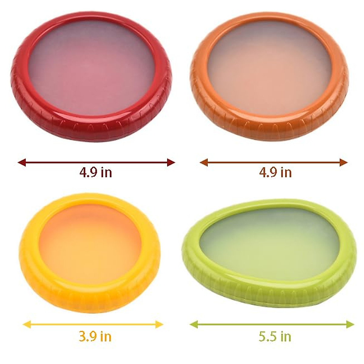 OLACHIKKO Avocado Saver For Fridge, Set Of 4 Silicone Food Storage Container-Ideal For Garlic, Onions, Lemens And Potatoes