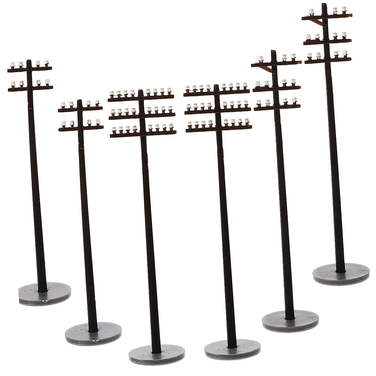 Asakkura 30 pcs for Train Railroad Early Telegraph Telephone Scenery Educational Traffic Layout Railways Diorama Architecture DIY Model Models Scene Adorns Miniature Decoration Accessories