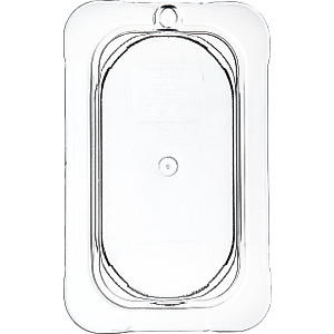 Carlisle FoodService Products 10336U07 StorPlus Ninth Size Polycarbonate Universal Flat Surface Food Pan Lid, Clear (Pack of 6)