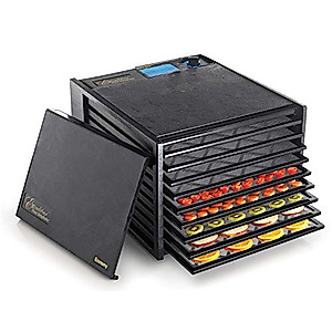Excalibur 2900ECB Electric Food Dehydrator Machine with Adjustable Thermostat, Accurate Temperature Control and Fast Drying, 400 W, 9 Trays, Black
