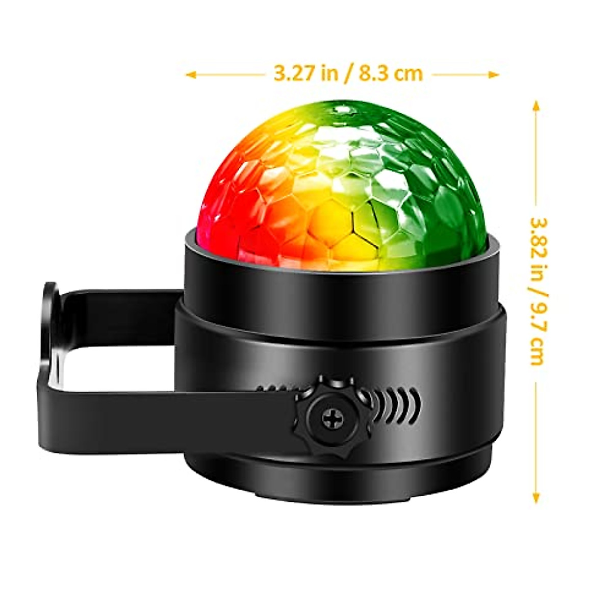 Litake Party Lights,Strobe Lights for Parties,Sound Activated Disco Ball Lights with Remote,RGB 7 Colors Changing Disco DJ Lights for Home Party Room Dance Club Xmas Birthday Wedding Show -2 Packs