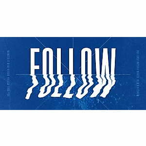 Monsta X 'Follow-Find You' 7th Mini Album Random Ver CD+1p Mini Poster On+72p PhotoBook+1p PhotoCard+32p Lyrics Book+1p PhotoStand+Tracking Kpop Sealed