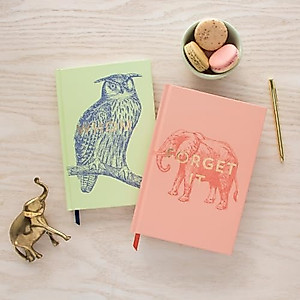 Designworks Ink Vintage Sass A5 Hardcover Notebook Journal, Whom, 14.6cm x 21.6cm, Green, JB86-1104EU