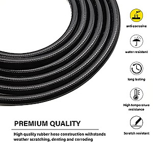 LEIMO KPARTS 12FT Rv Quick Connect Propane Hose with Propane Elbow Adapter for 17" and 22" Blackstone Griddles, Low Pressure Quick Disconnect Propane Extension Hose Rv to Gas Grill.