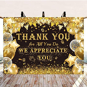 Thanks for All You Do Backdrop We Appreciate You Banner Decorations 7x5FT Thank You Photography Background for Teacher Doctor Congrats Grad Nurses Day Retirement Party Decorations Photo Props