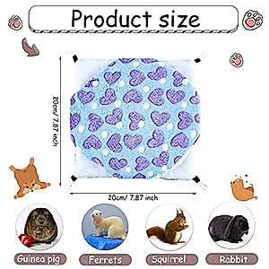 2 Pieces Small Guinea Pig Rat Hammock Guinea Pig Hamster Ferret Hanging Hammock Toys Bed for Small Animals Chinchilla Parrot Sugar Glider Ferret Squirrel Playing