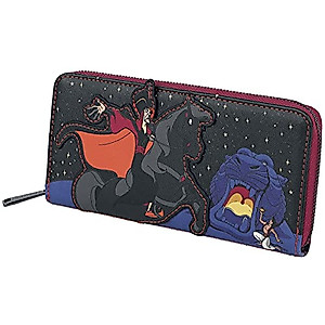 Loungefly Disney Aladdin Jafar Villains Scene Zip Around Wallet Multicolor Medium