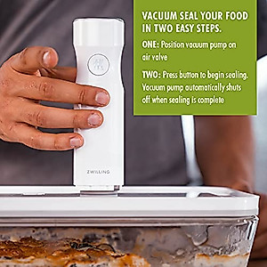 ZWILLING Fresh & Save Large Vacuum Sealer Container, Casserole Dish with Lid, Brownie Pan, Lasagna Pan, Pizza Pan, 11.5 x 7.9 x 3.2-inch