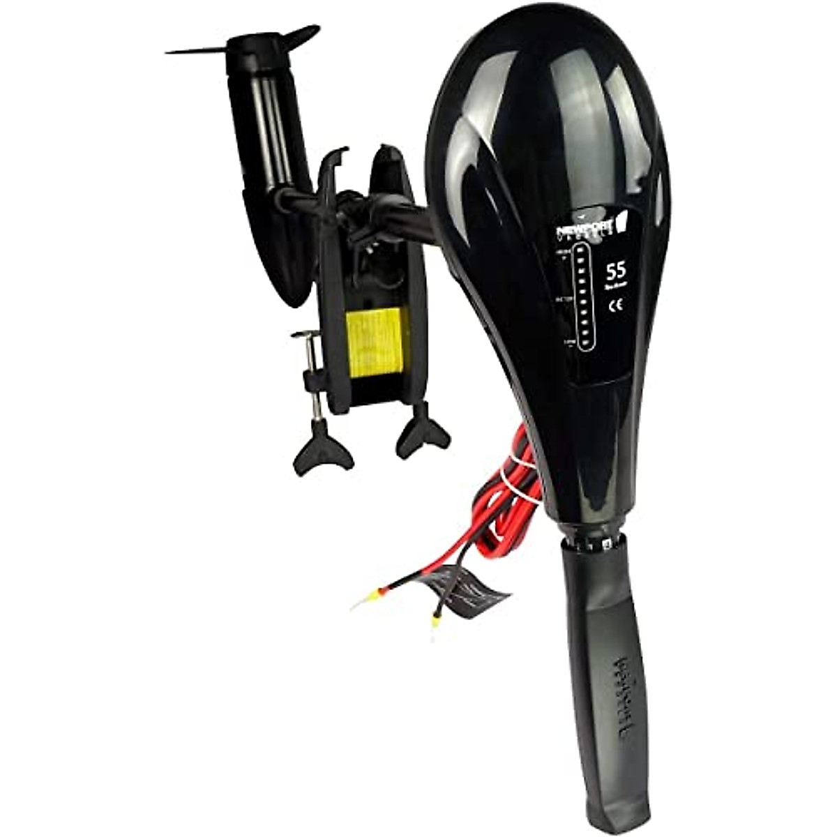 Newport X-Series 55lb Thrust Transom Mounted Saltwater Electric Trolling Motor w/LED Battery Indicator (36" Shaft)