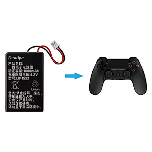 Duotipa Battery lip1522 Compatible with Sony PS4 4 Controller with Repair Tool Kit (Big Plug)
