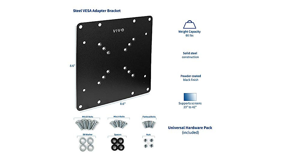 Adapt VESA Mounts to 200x200mm | VIVO Adapter Plate