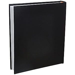 Fabric Frame Cover Photo Album 200 Pockets Hold 5x7 Photos, Deep Black