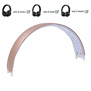 Lektuen Solo3 Headband Replacement Solo 3 Wireless Headband Replacement Repair Fix Parts Compatible with Solo3 Solo2 Wired/Wireless On-Ear Headphones (Rose Gold)