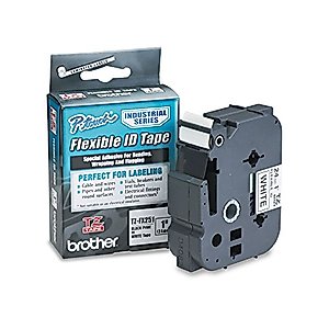 Brother Tzefx251 Tze Flexible Labeling Tape for P-Touch, 1-Inch X 26-1/5 Ft, Black On White