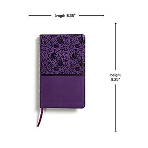 CSB Large Print Personal Size Reference Bible, Purple LeatherTouch, Red Letter, Presentation Page, Cross-References, Full-Color Maps, Easy-to-Read Bible Serif Type