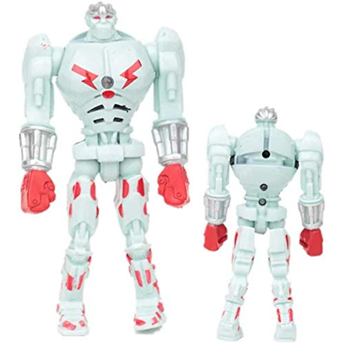 HUINENGYUAN 8Pcs/Set 13cm Action Figures Toys Real Steel Atom Movie Zeus Twin Cities Midas Doll Model Anime Robot Model Toys Chilren Gift