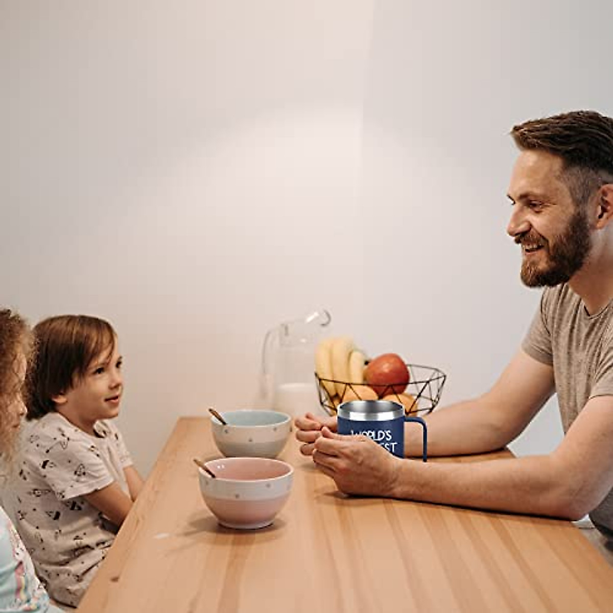 Qtencas Dad Gifts, World's Greatest Farter, I Mean Father Travel Mug Best Dad Tumbler Funny Father's Day Birthday Christmas Gifts for Dad Father Papa, 12 Oz Insulated Stainless Steel Mug, Navy Blue