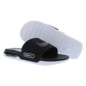 Nike Air Max Cirro Just Do It Athletic Sandal Solarsoft Slide (BLACK SILVER WHITE, us_footwear_size_system, adult, men, numeric, medium, numeric_11)