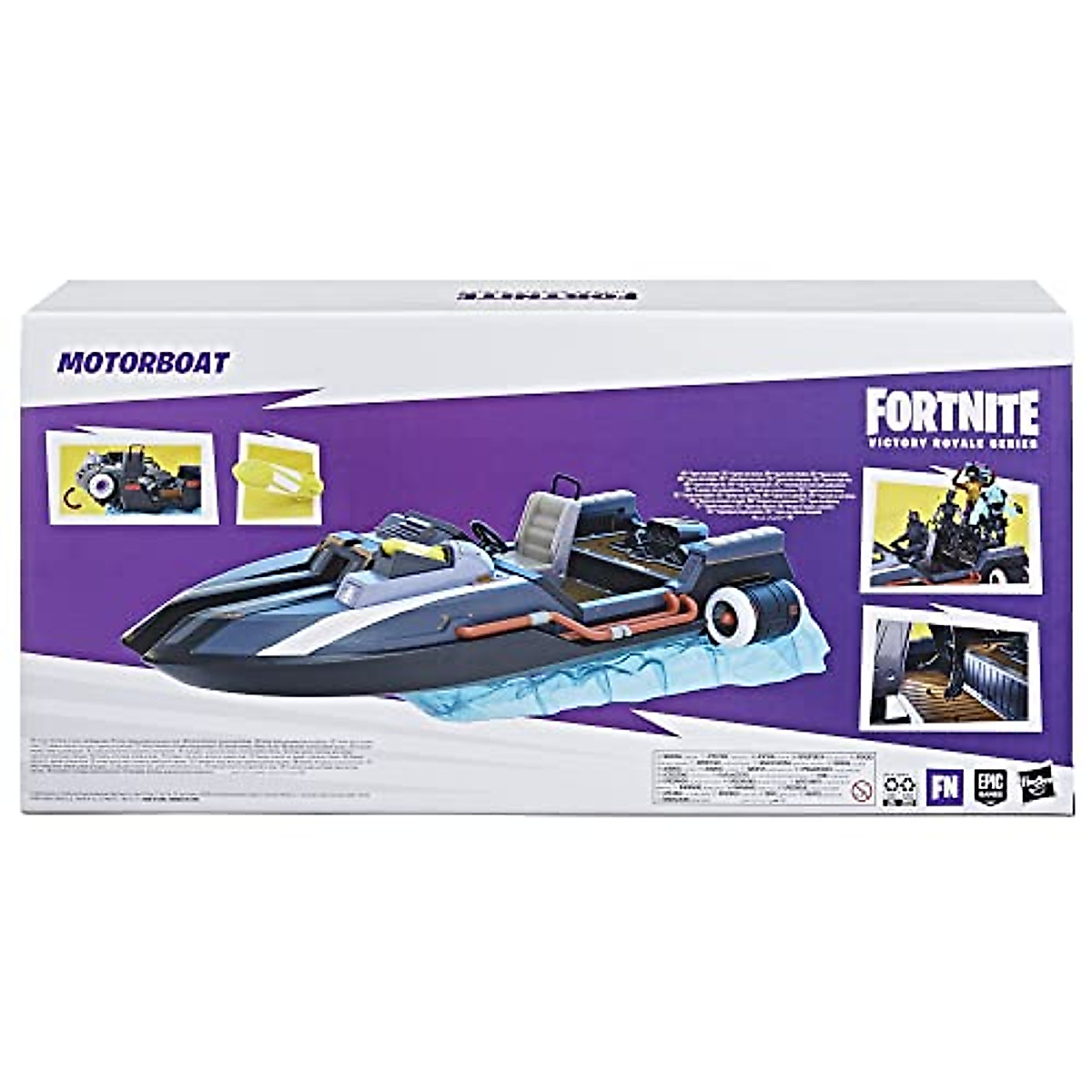 FORTNITE Hasbro Victory Royale Series Motorboat Deluxe Collectible Vehicle with Accessories, 19.6-inch