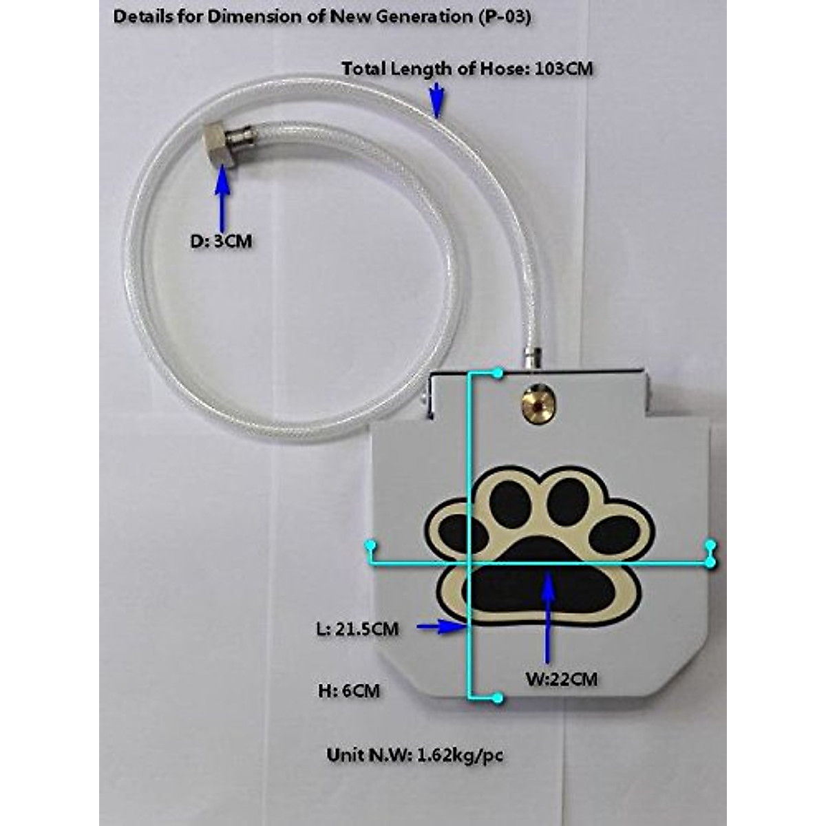Pet Laugh Updated Version Dog Water Fountain Automatic Dog Waterer Step-on Outdoor Fresh Cold Drinking Water for Dogs, Updated Version NO Leakage at All