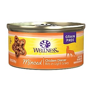 Wellness Complete Health Minced Grain Free Canned Cat Food, Chicken Dinner, 3 Ounces (Pack of 24)