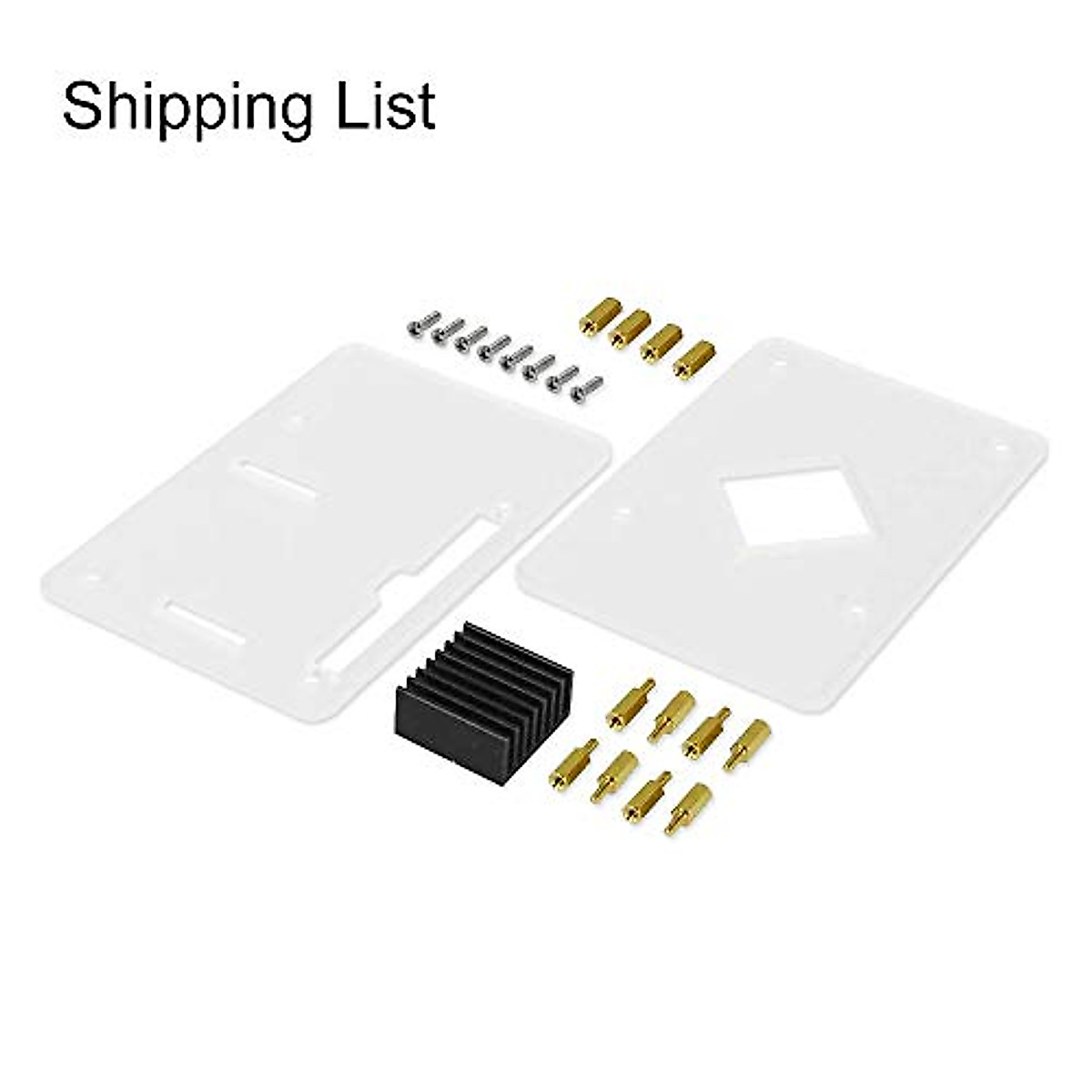 Acrylic Case for Rock Pi 4A/4B Single Board Computer/SBC